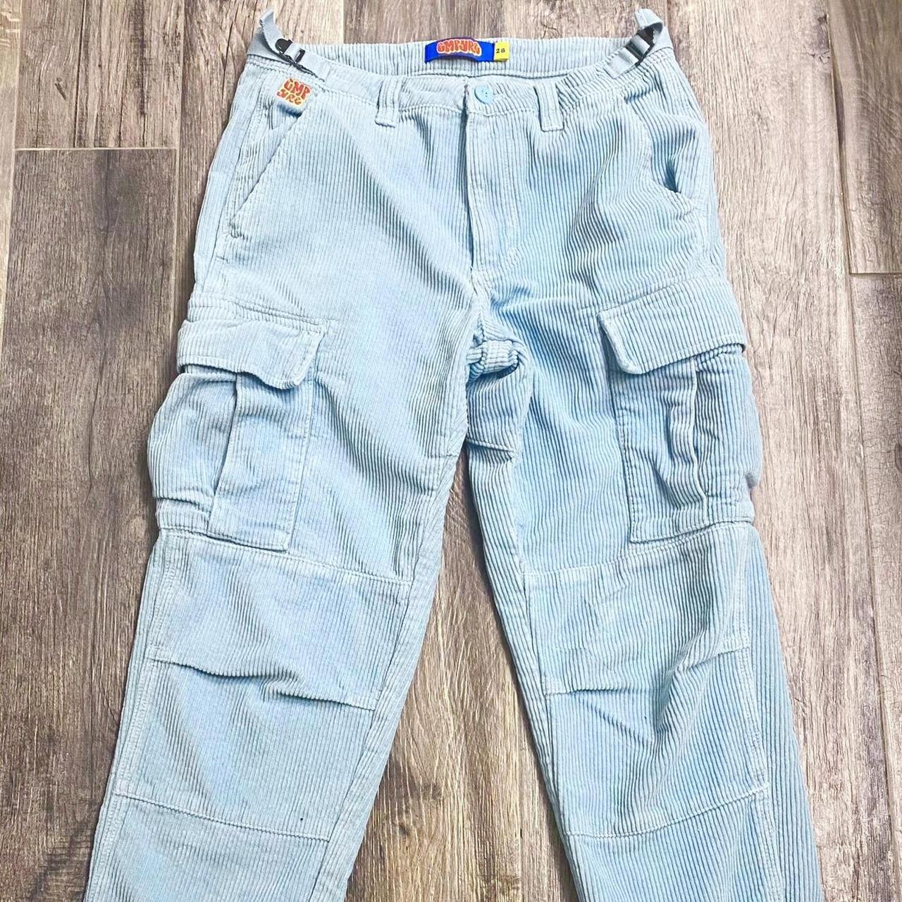 Light blue Empyre cargo cord pants. #Empyres #pants... - Depop