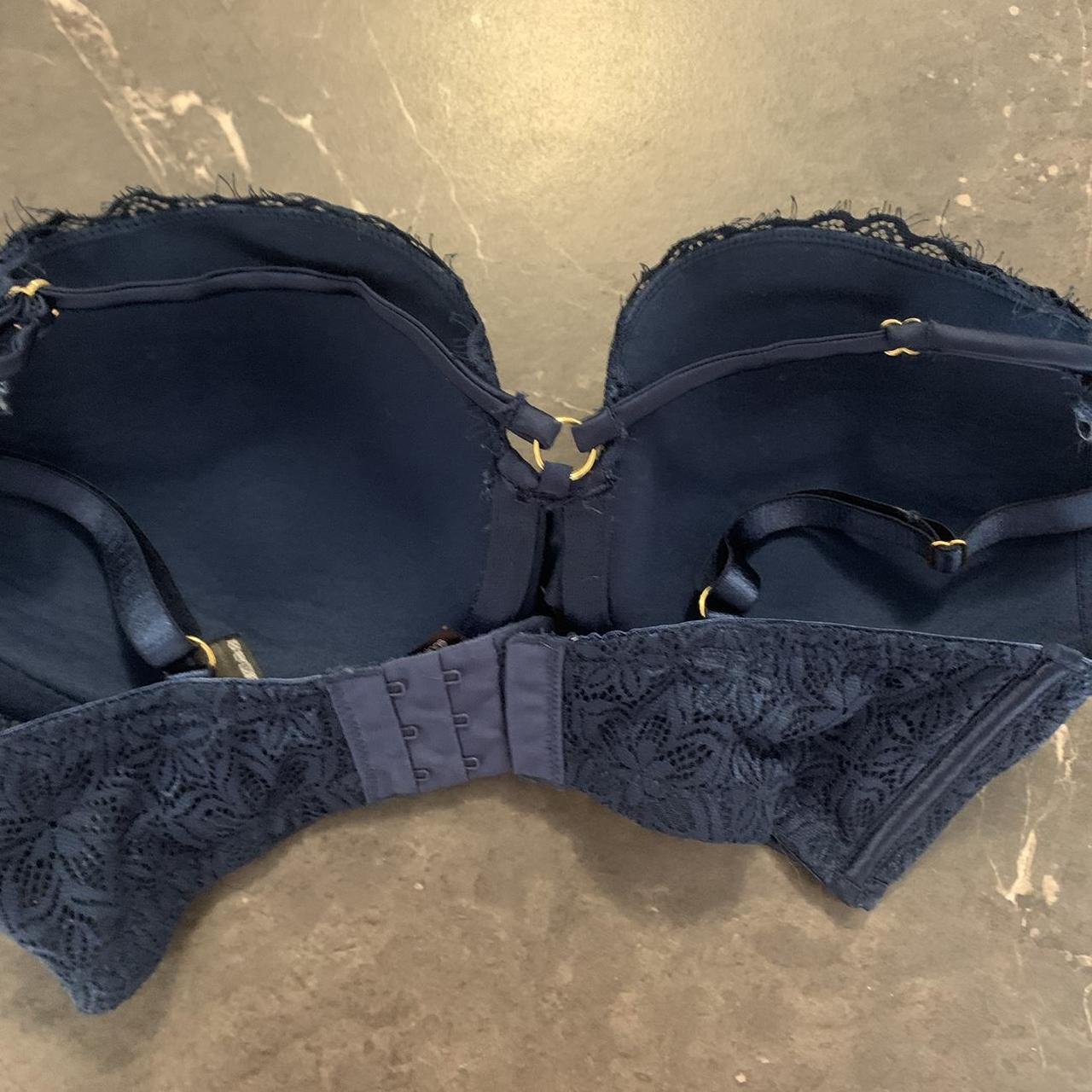 BRAS N THINGS navy bra with extra strap detail... - Depop