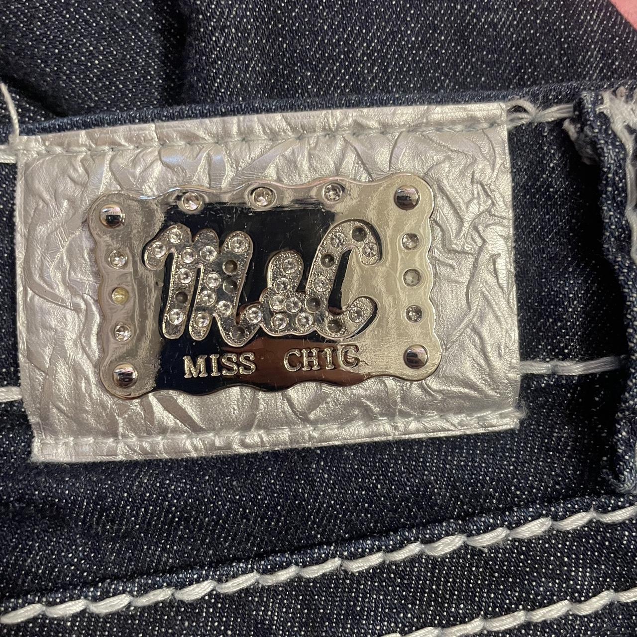 Size 11 miss chic embellished jeans - Depop