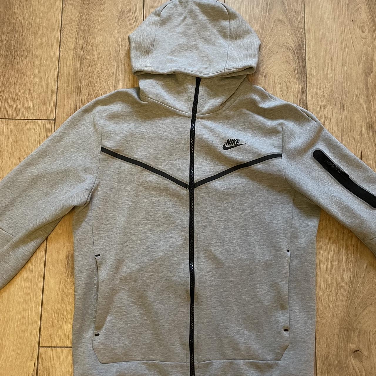 Grey Nike Tech Fleece Hoodie Medium #nike... - Depop