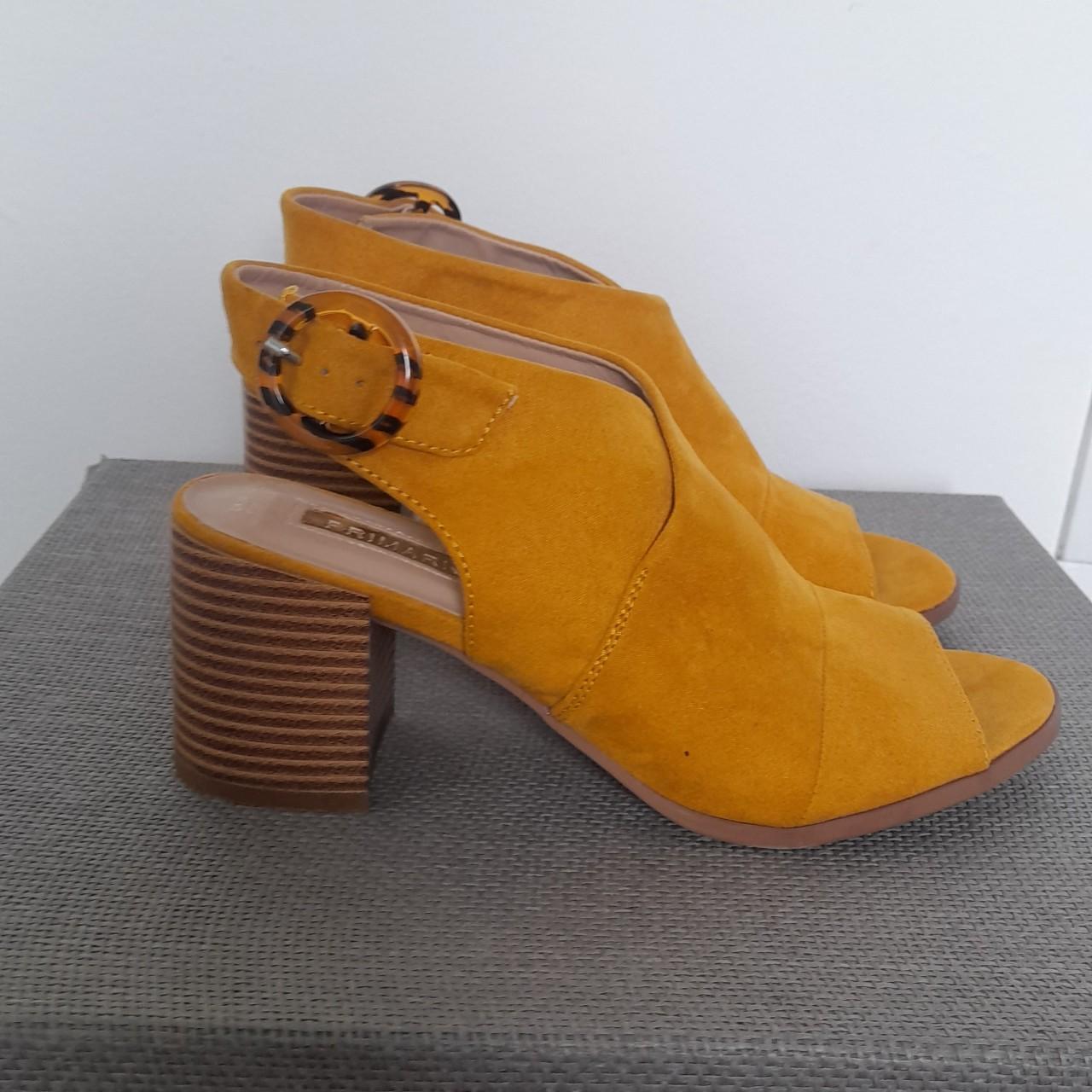 Primark - Mustard/Yellow mules - Never worn - Size 4 - Depop