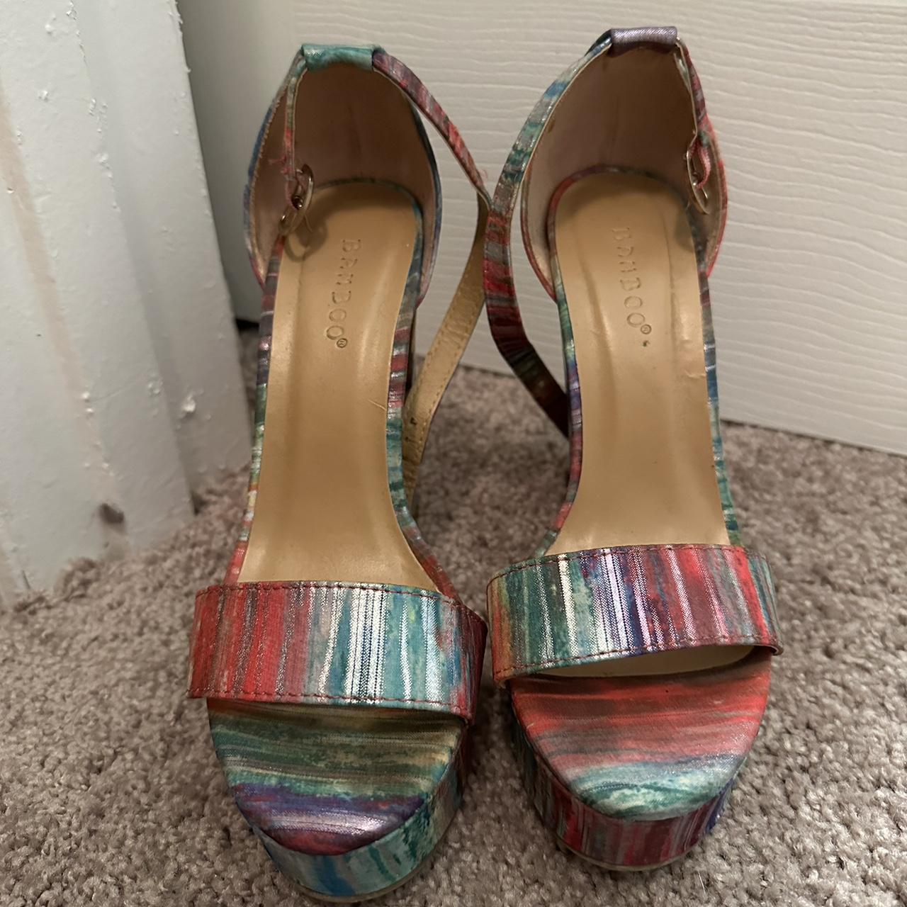 Multicolor heels - Depop