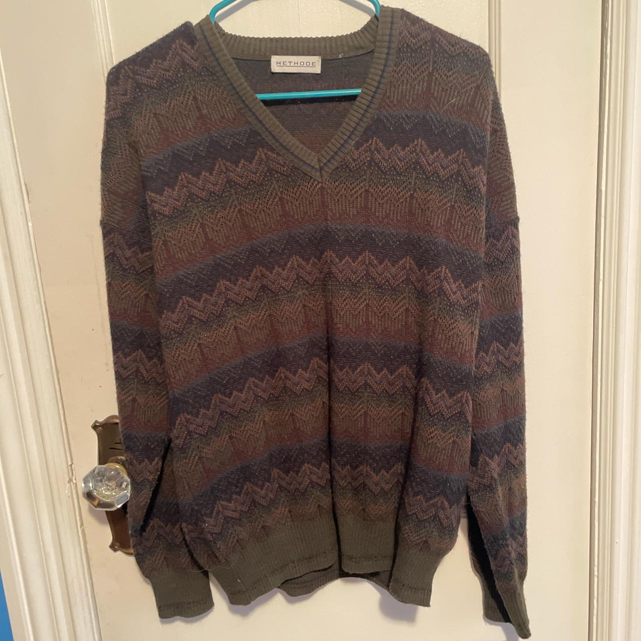 Patterned wool sweater Really warm perfect for... - Depop