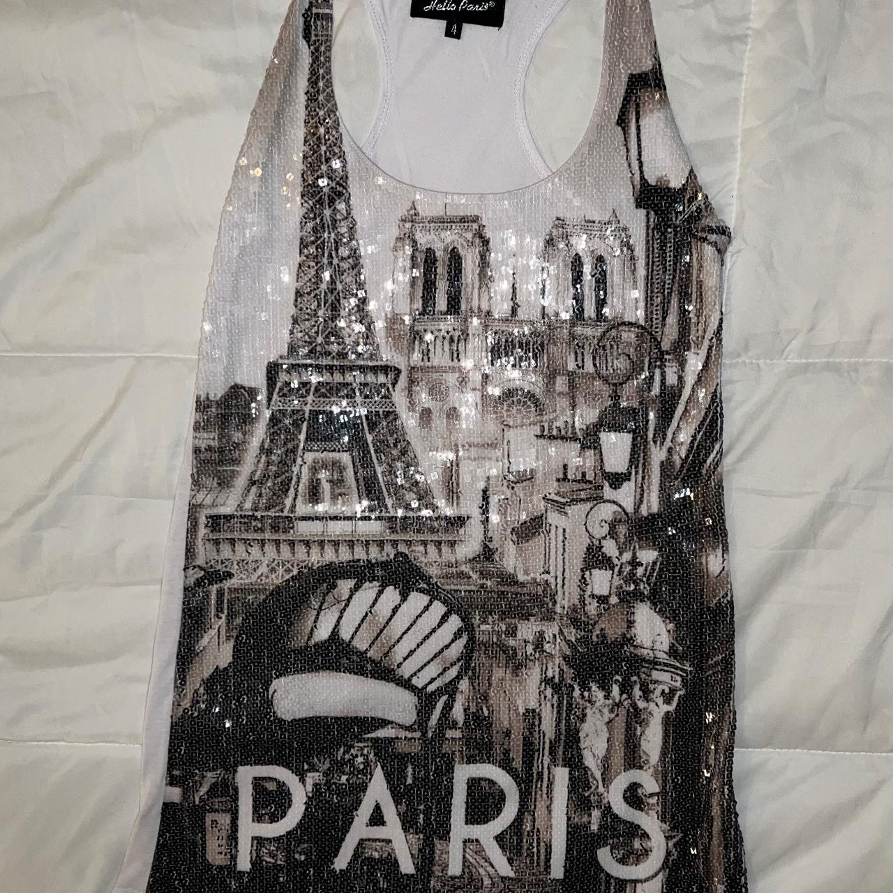 Paris France Sequin Top Size Small/ Medium Final... - Depop