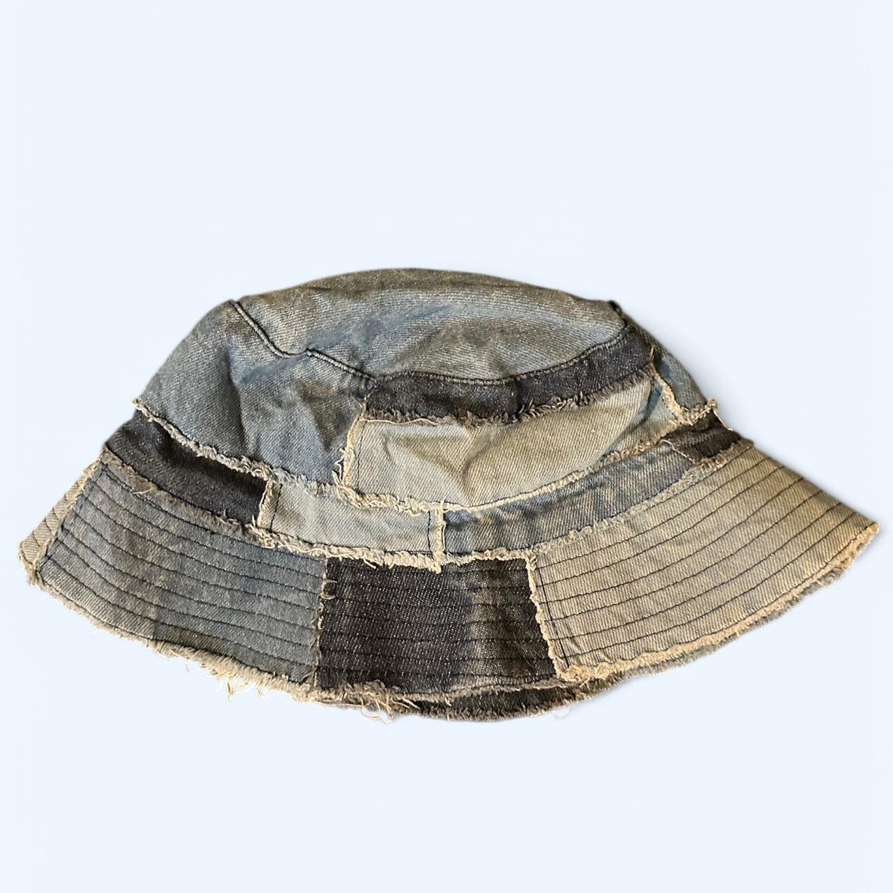 Unique vintage patchwork denim bucket hat | Depop