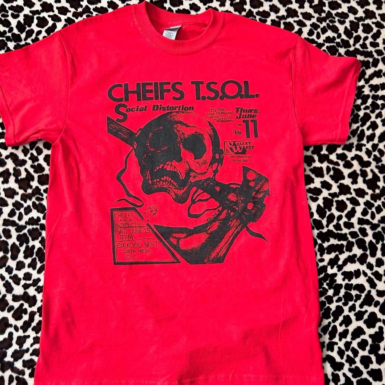 Chiefs /TSOL Vintage Flyer T-Shirt. Artwork was... - Depop