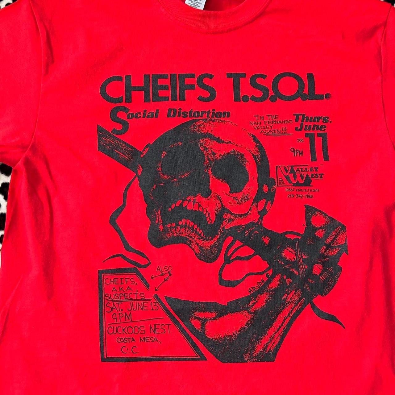 Chiefs /TSOL Vintage Flyer T-Shirt. Artwork was... - Depop