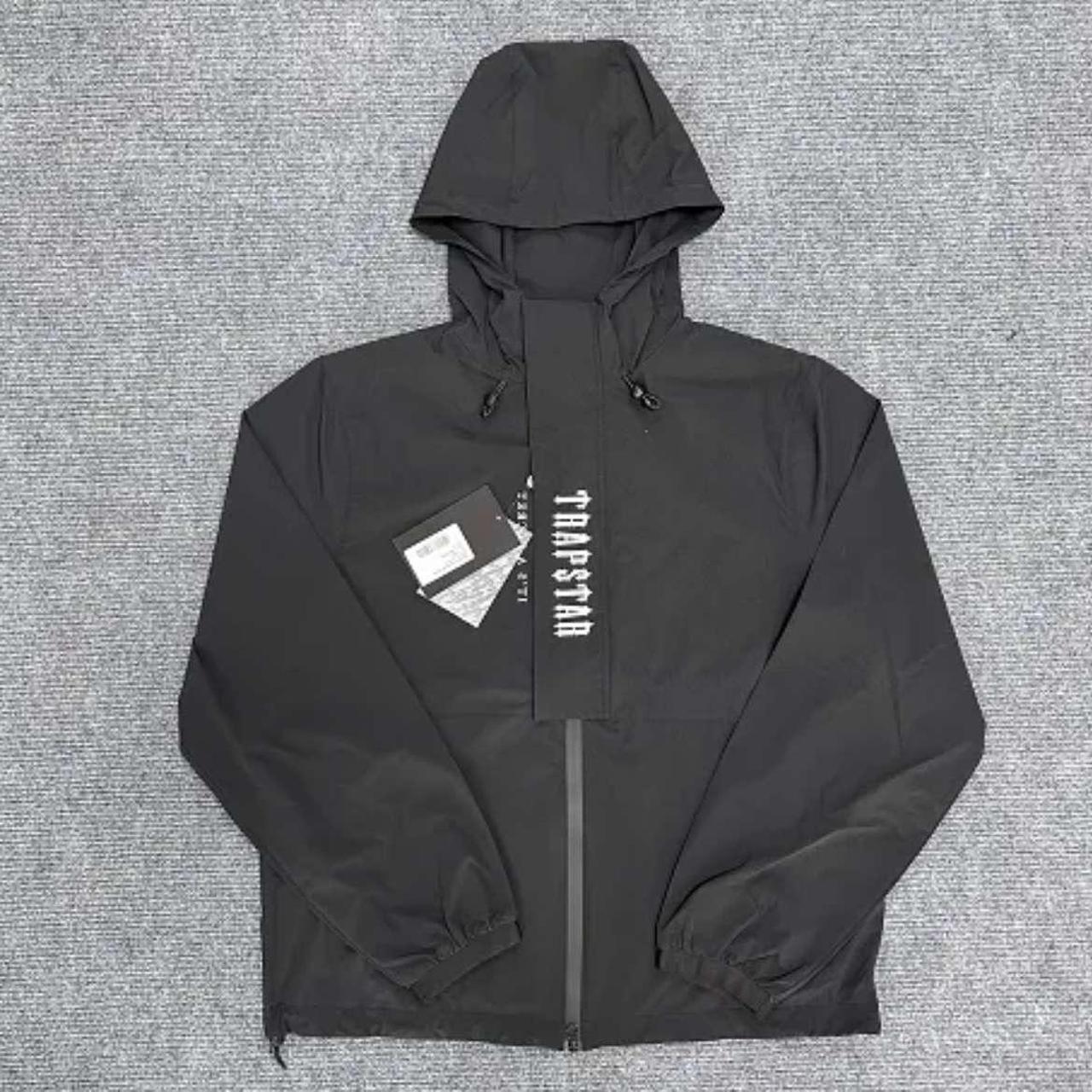 Trapstar black and white windbreaker jacket brand... - Depop