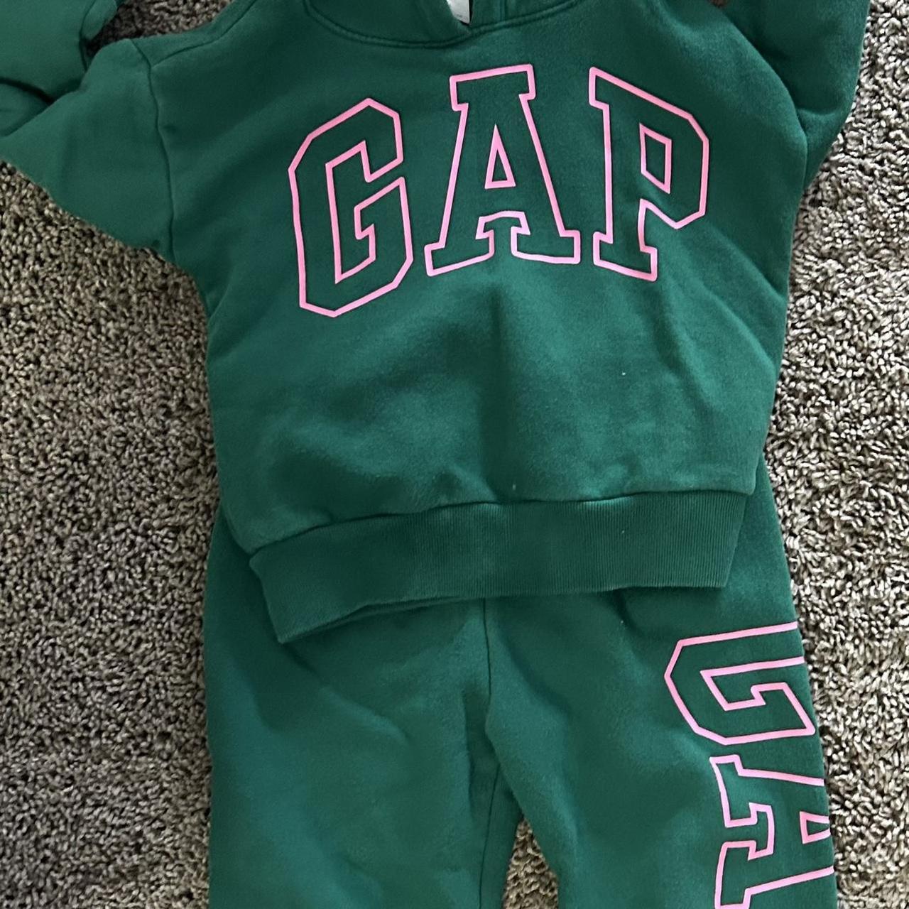 Baby gap unisex sweat pants and sweat shirt set... - Depop