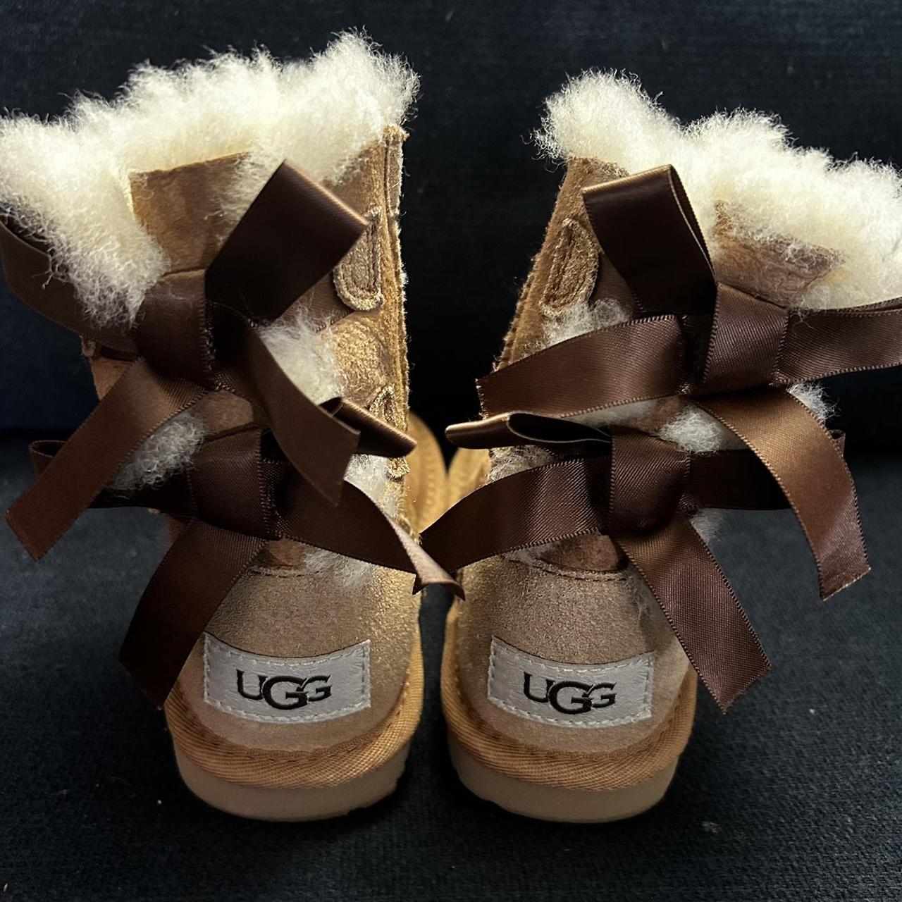 Toddler girl Ugg boots never worn , got washed... - Depop
