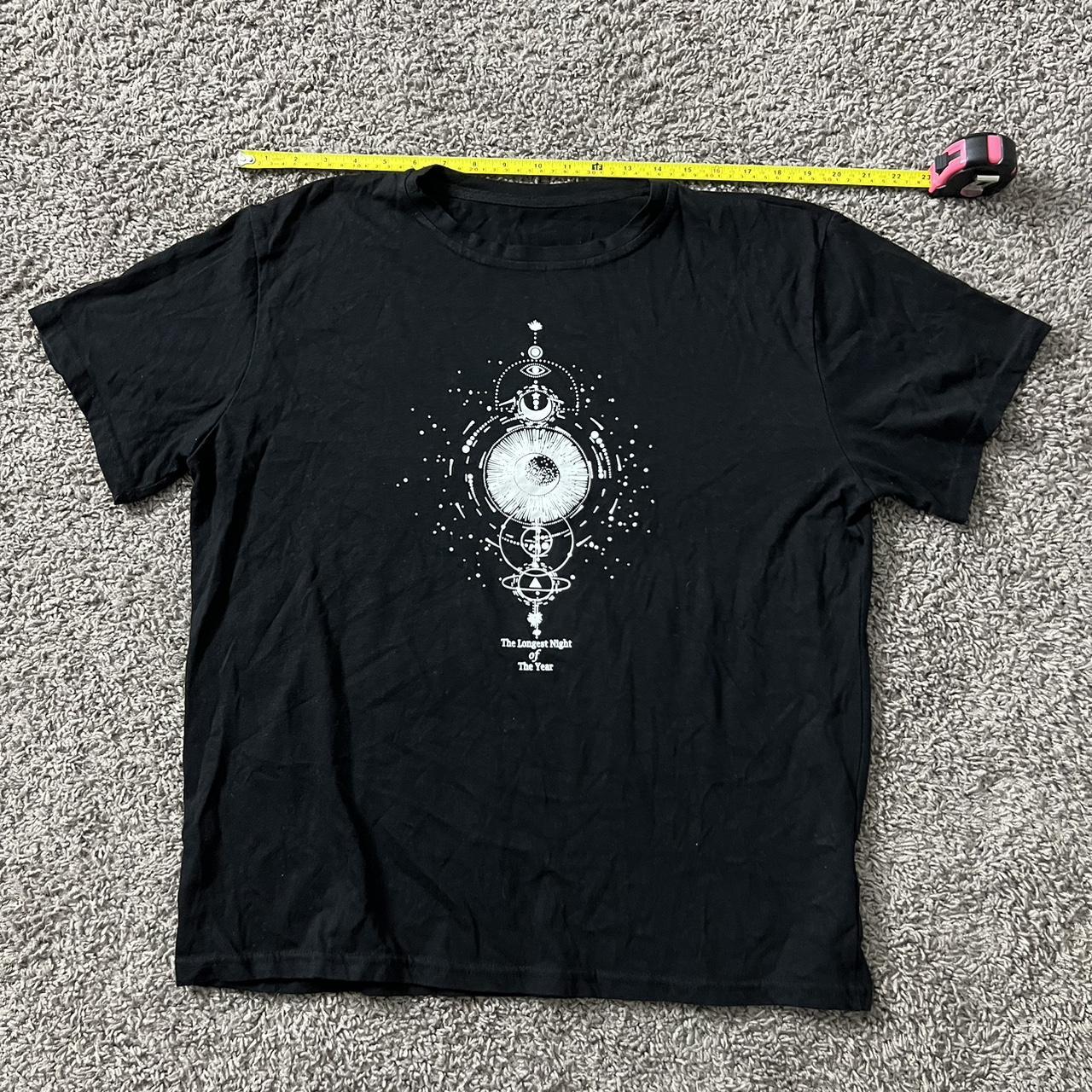 Black and white graphic. No size tag measurements... - Depop