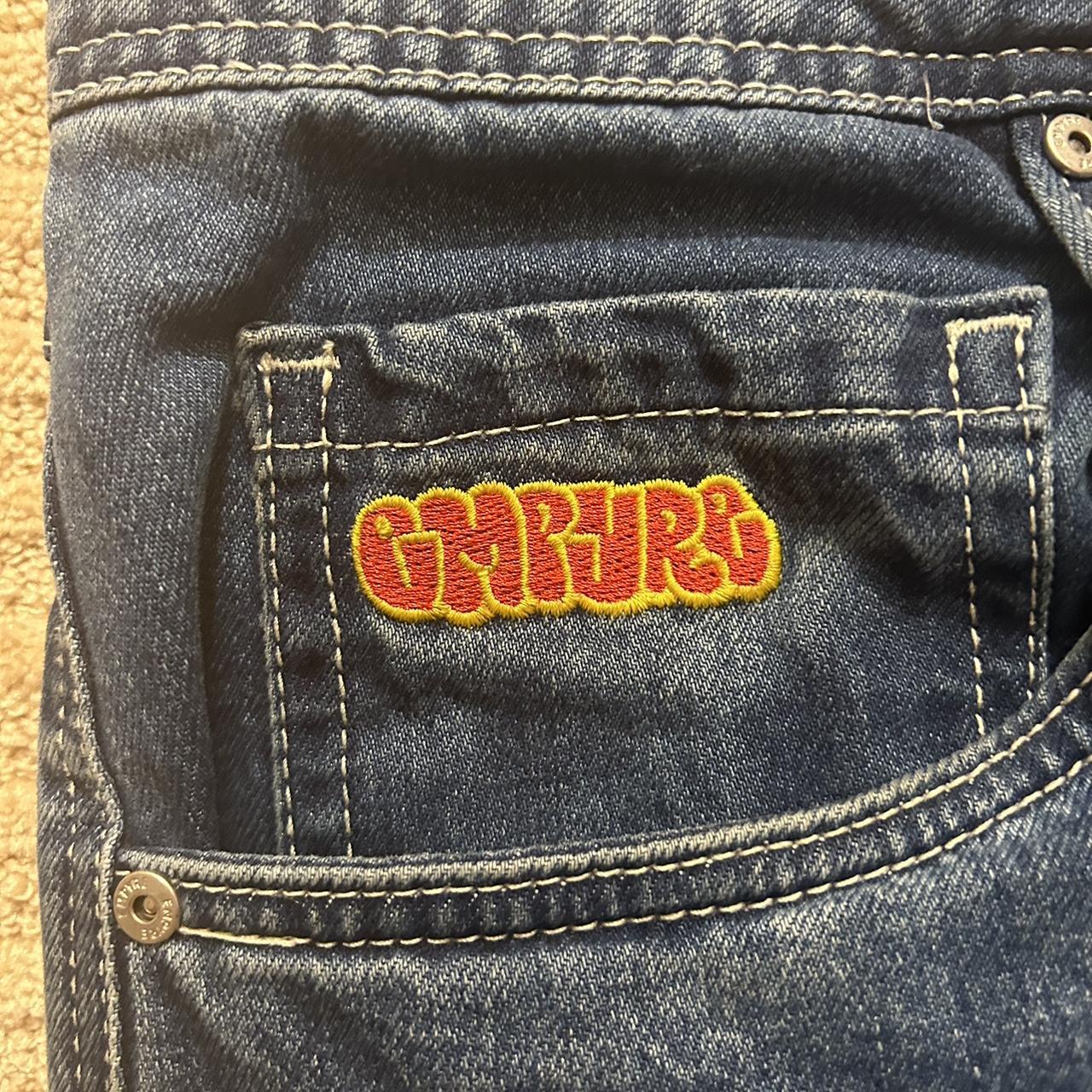 Empyre Jeans with custom embroidery. Very good... - Depop