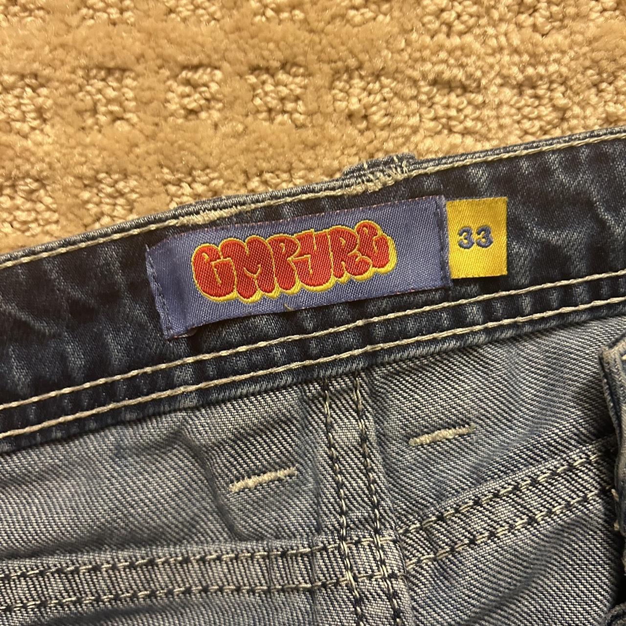 Empyre Jeans with custom embroidery. Very good... - Depop