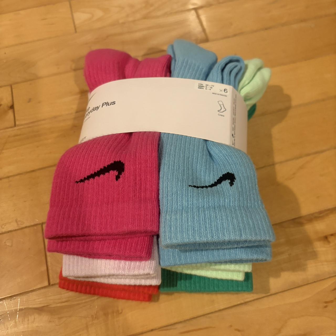 colorful nike socks variety pack size 6-10 women... | Depop
