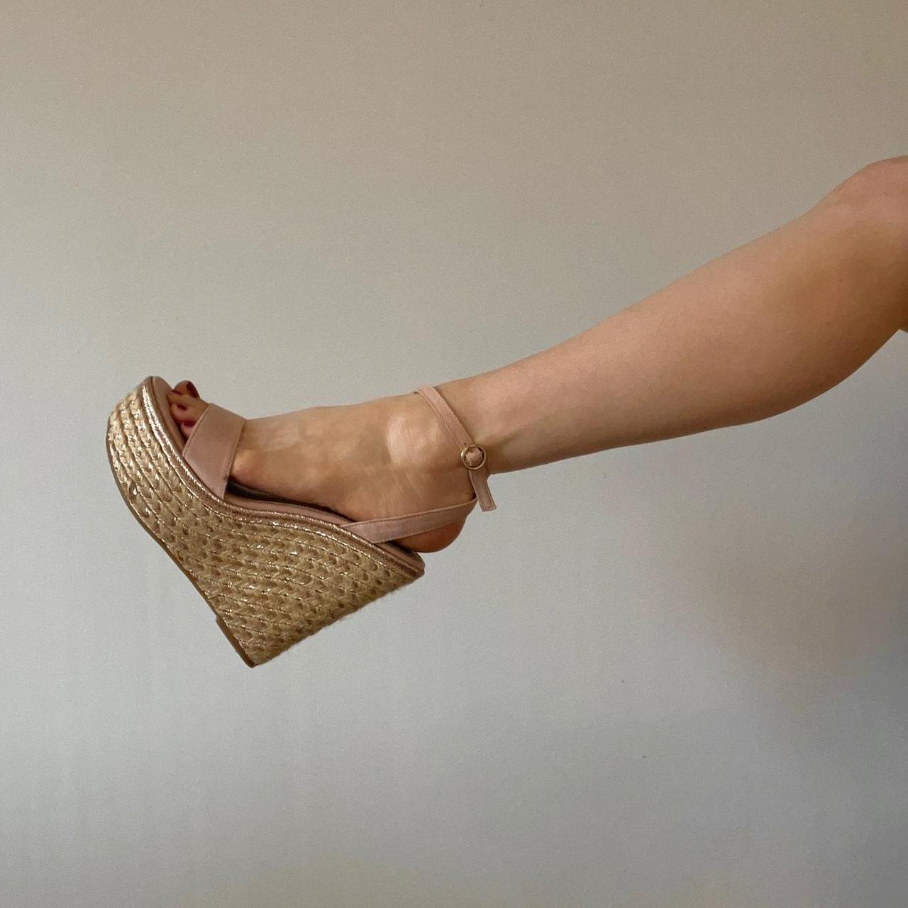 Super cute ASOS baby pink chunky platform sandals 🌸... - Depop