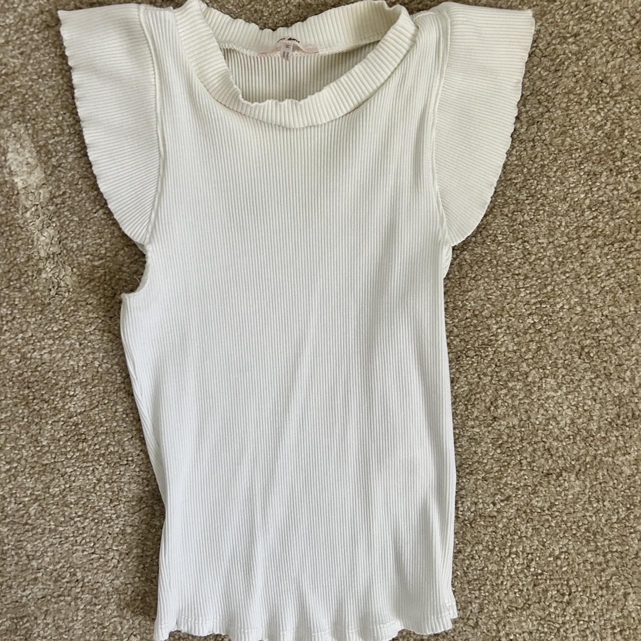 White Francesca’s cute going out top I do say it... - Depop
