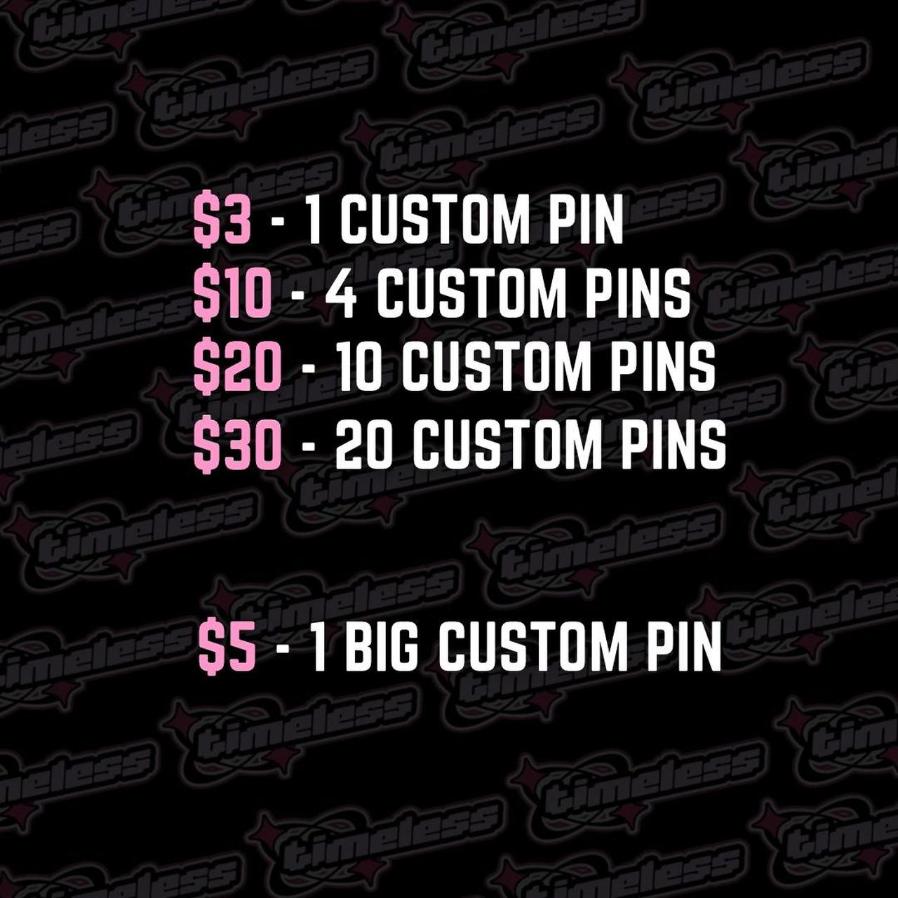 Each pin costs $3, Must purchase at minimum 5 pins... - Depop