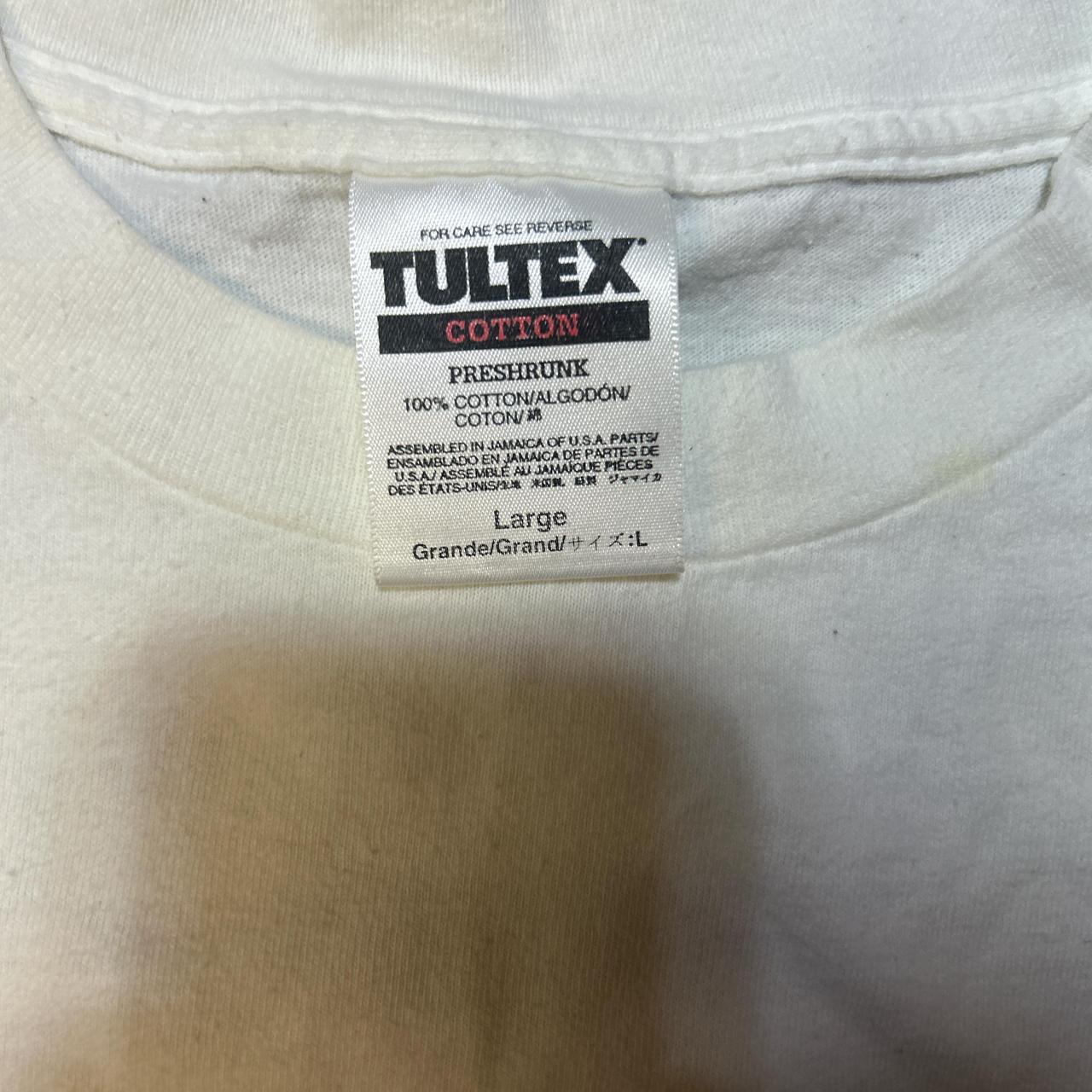 Vintage Tultex USA Tee Large Flaws shown, alright... - Depop