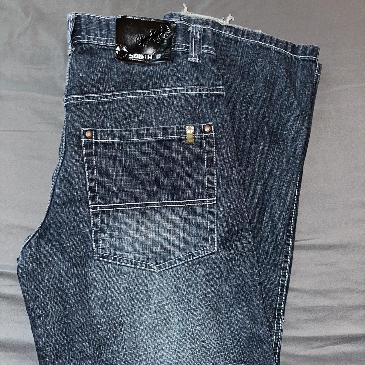 🔥BROWN TAB SOUTHPOLE DENIM SIZE 36 but fits more... | Depop