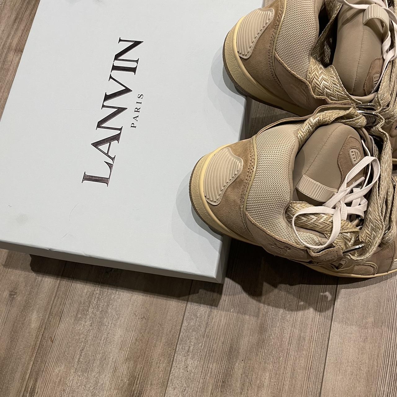 Lanvin leather curb sneakers men’s Size - 48 - Depop