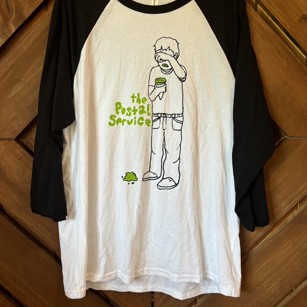 The Postal Service black and white tee... - Depop