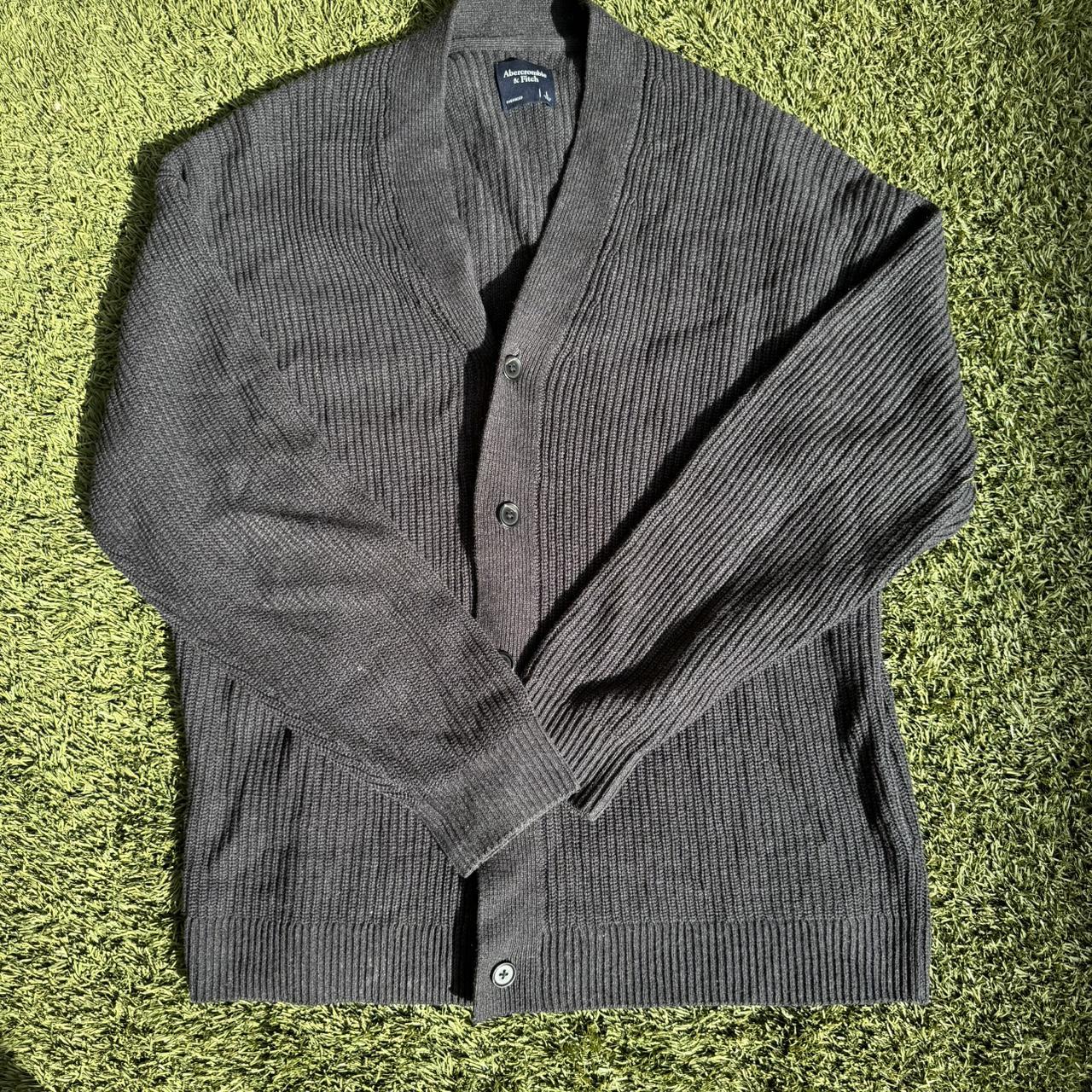 Men’s Abercrombie Knit Cardigan. Size large. Barely... - Depop