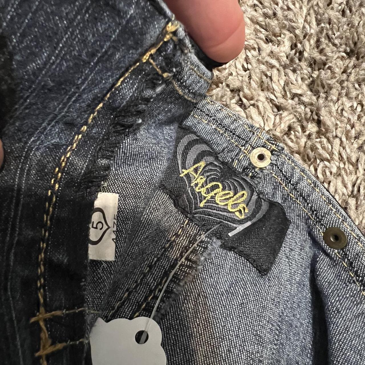 Super cool & unique angles flared jeans Tagged 5,... - Depop