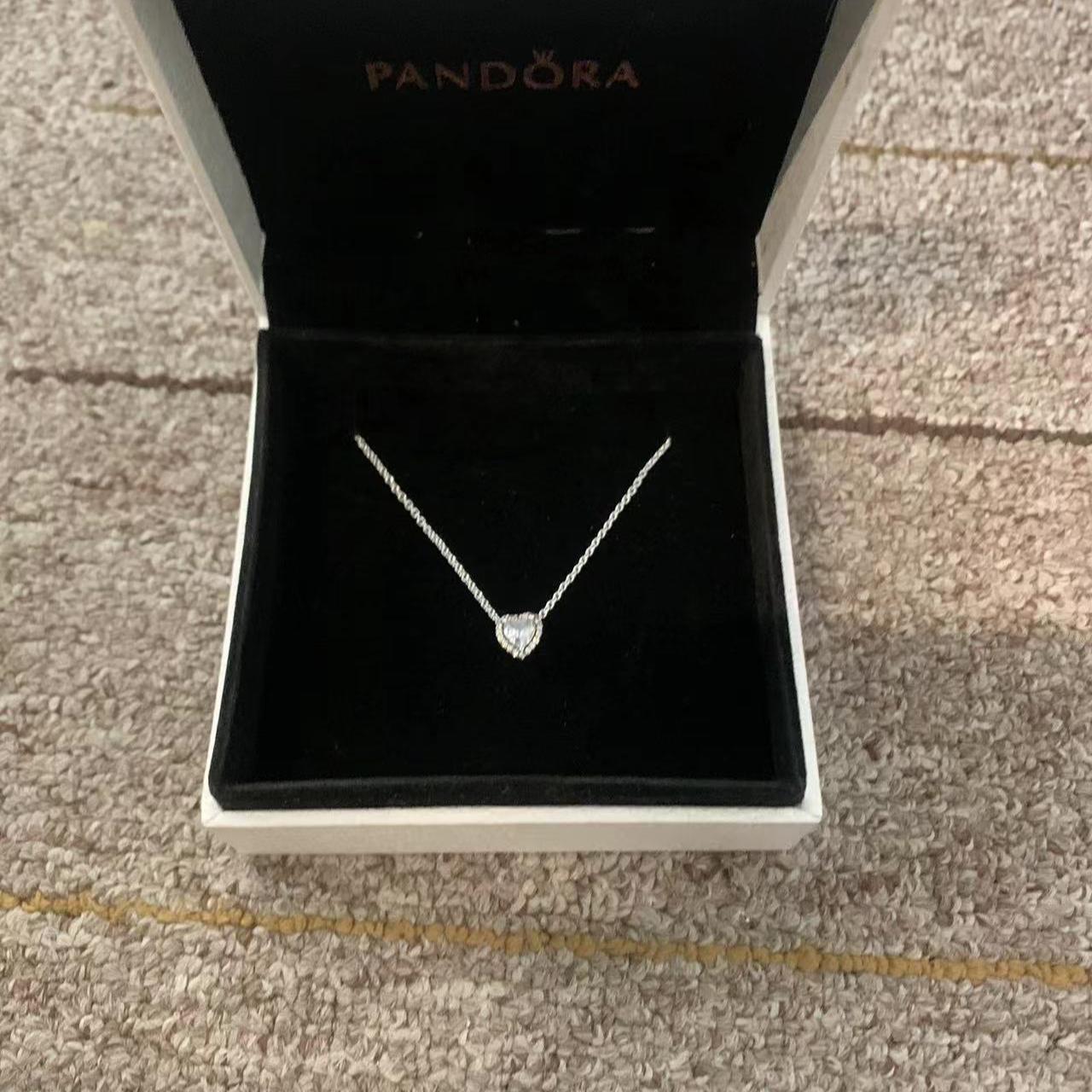 Pandora Small Heart Necklace Brand new, very small,... - Depop