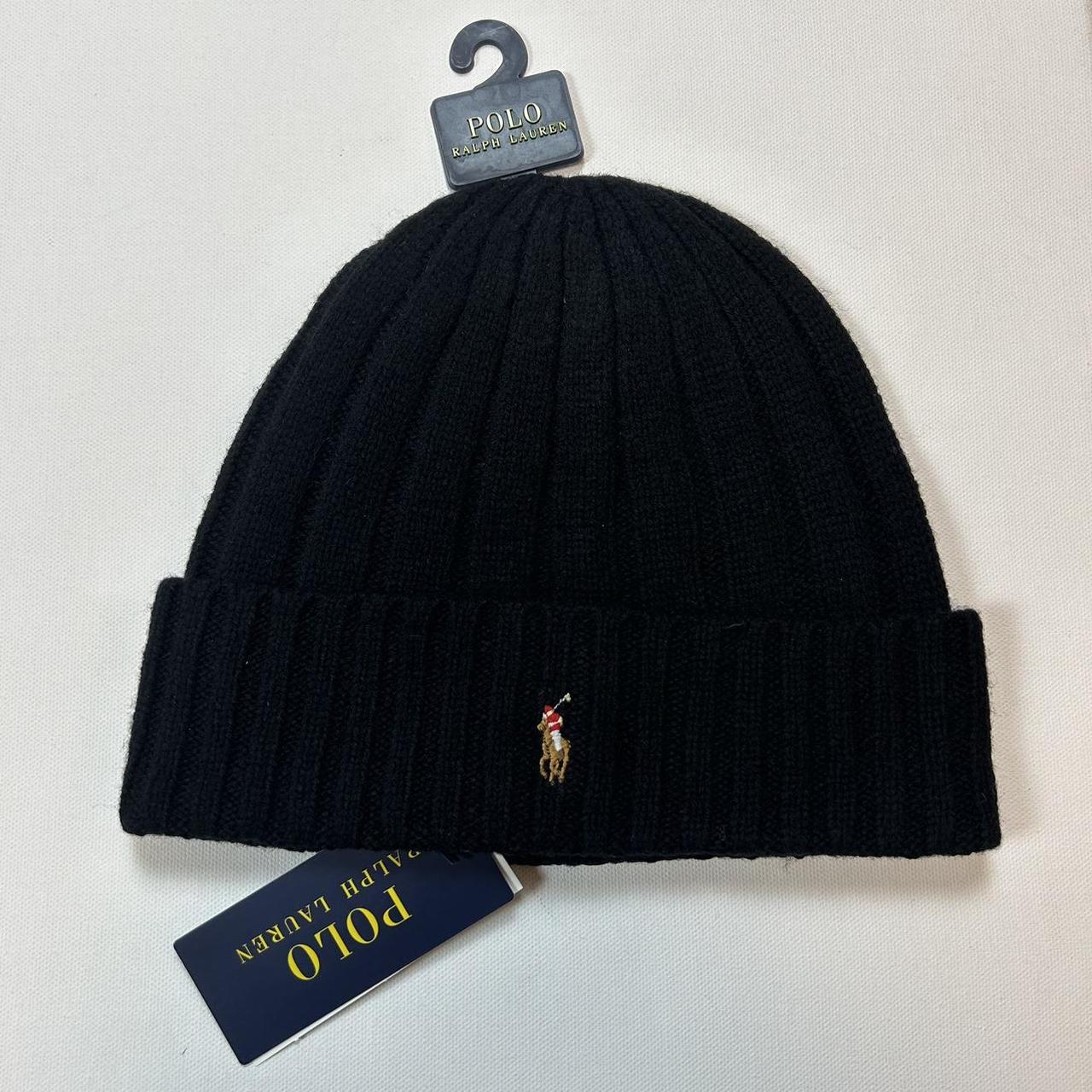 polo ralph lauren wool rib knit beanie Premium... - Depop