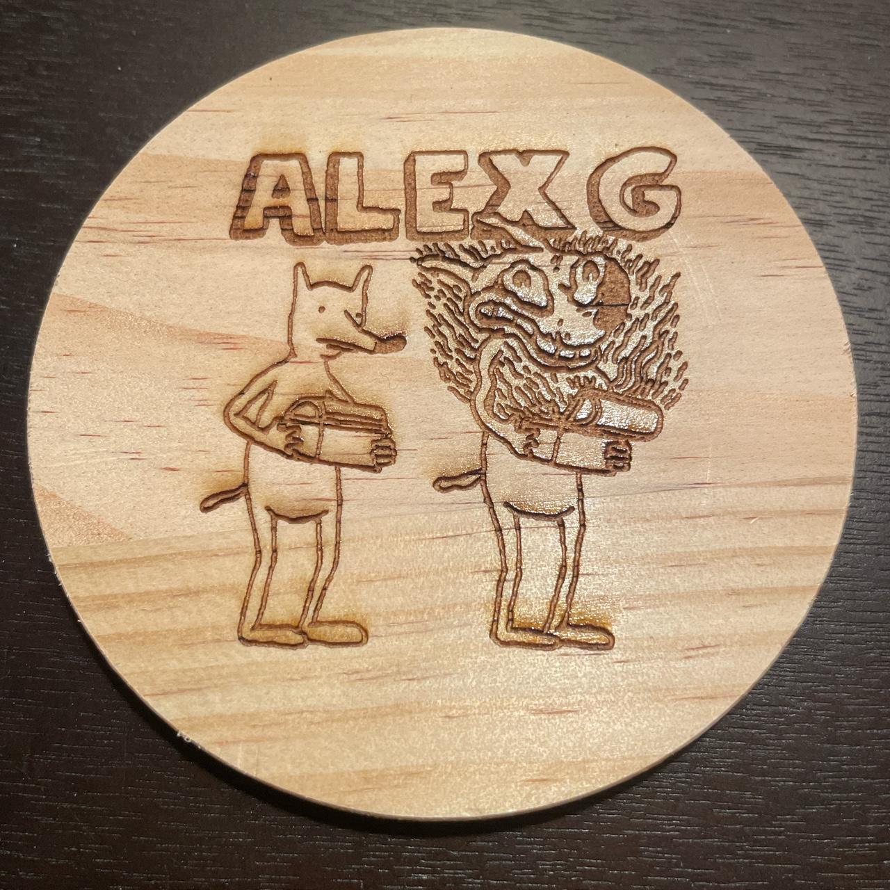 Alex G Art Wooden Coaster Set of... - Depop