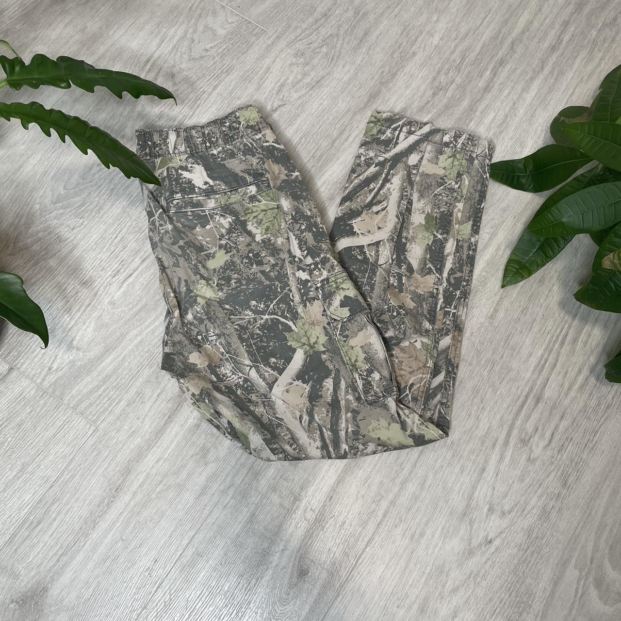 Vintage real tree pants size small draw string in... - Depop