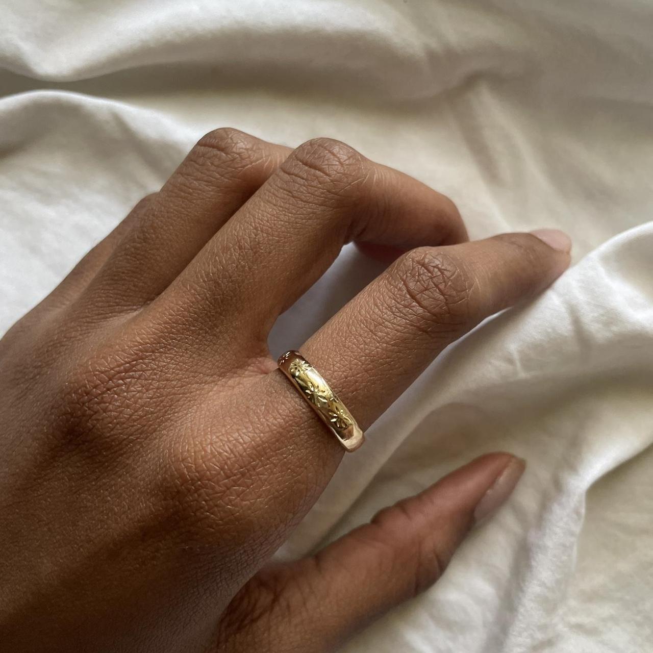 Women’s lightweight gold ring. Sizing as shown in... - Depop