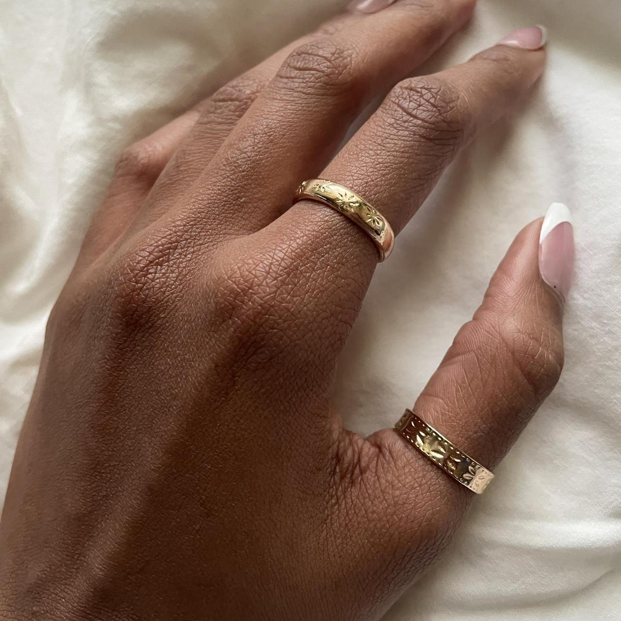 Women’s golden ring set you will receive the rings... - Depop