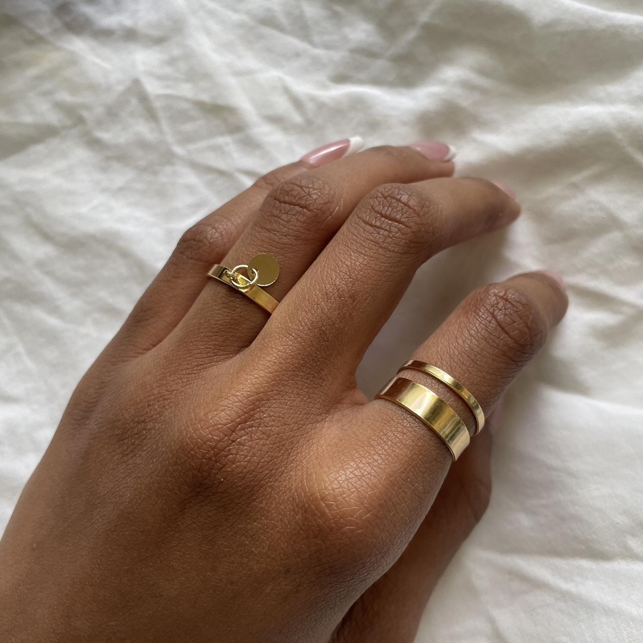 Women’s golden ring set you will receive the rings... - Depop