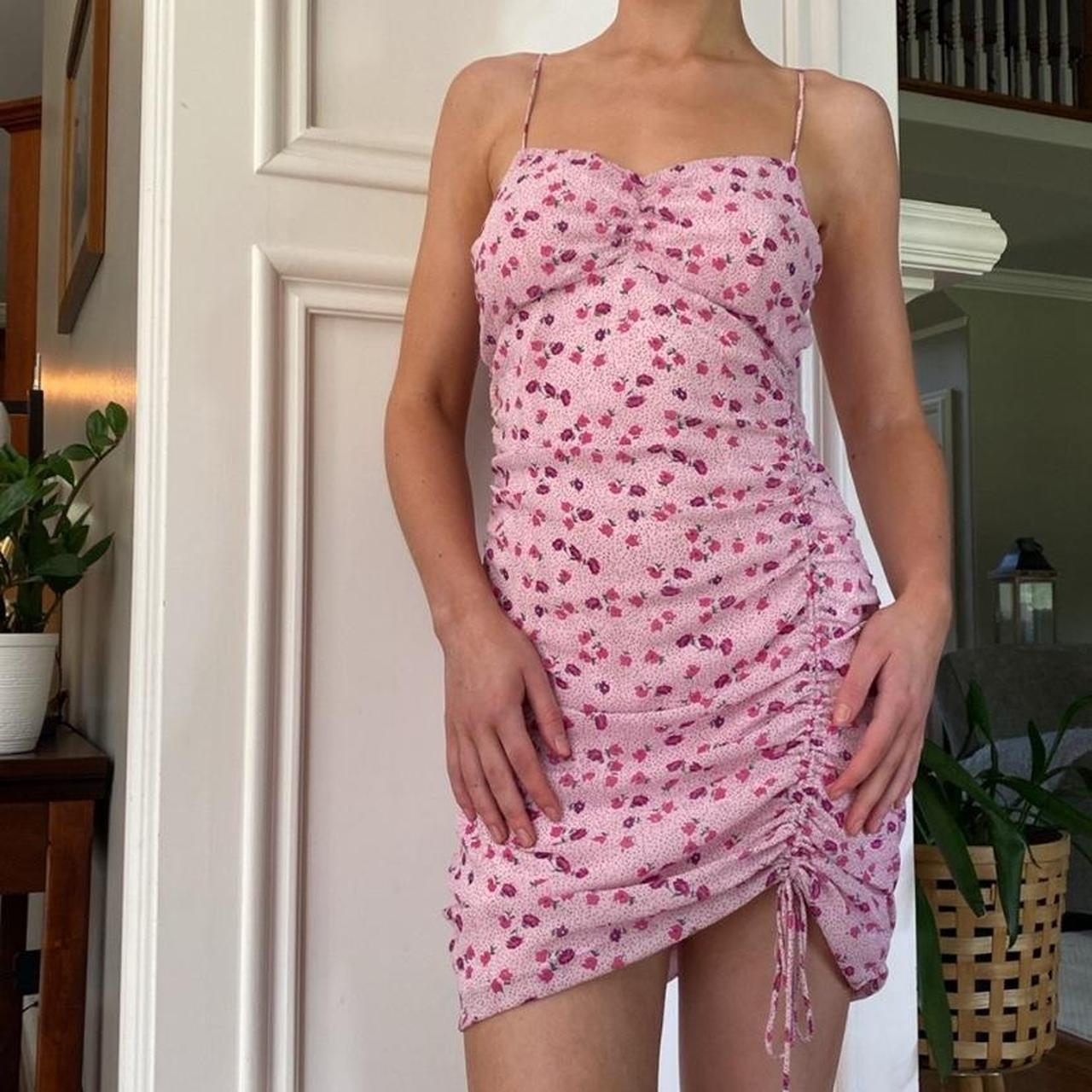 Her Entire Name Says Grace, Small Pink Floral Cinch... - Depop