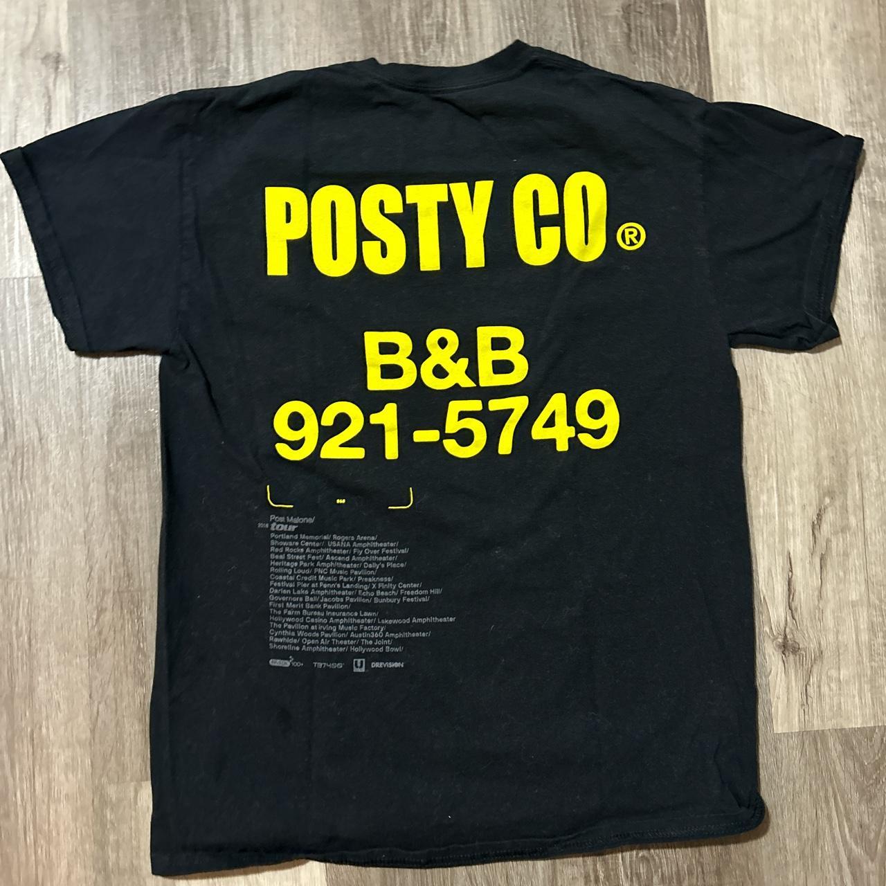 Post Malone On Tour 2018 Tee Brand: POSTY CO - Depop