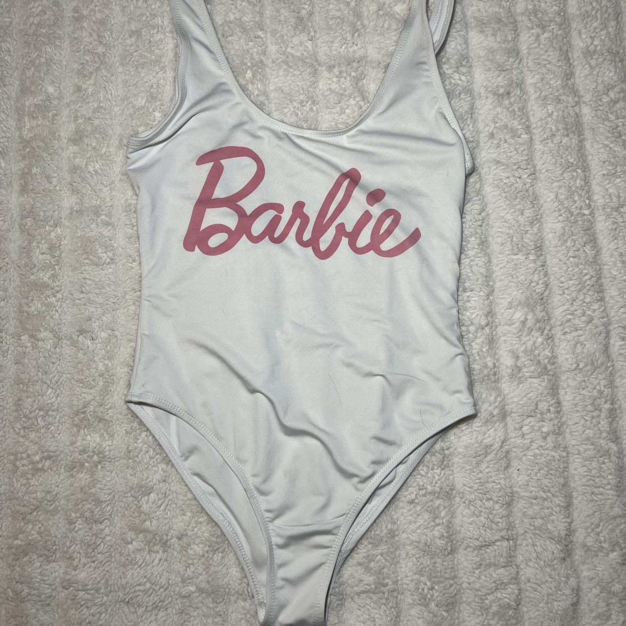 Barbie one piece bikini or costume - size small... - Depop