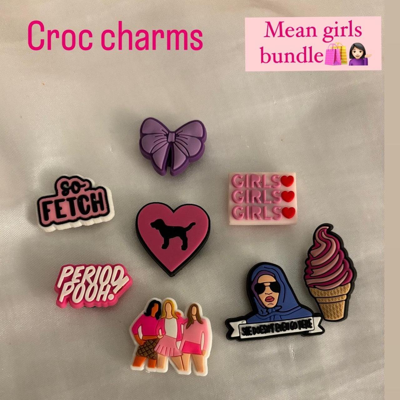 🛍️💁🏻‍♀️ Croc charm bundle - 8 pieces- The IT GIRL, MEAN... - Depop