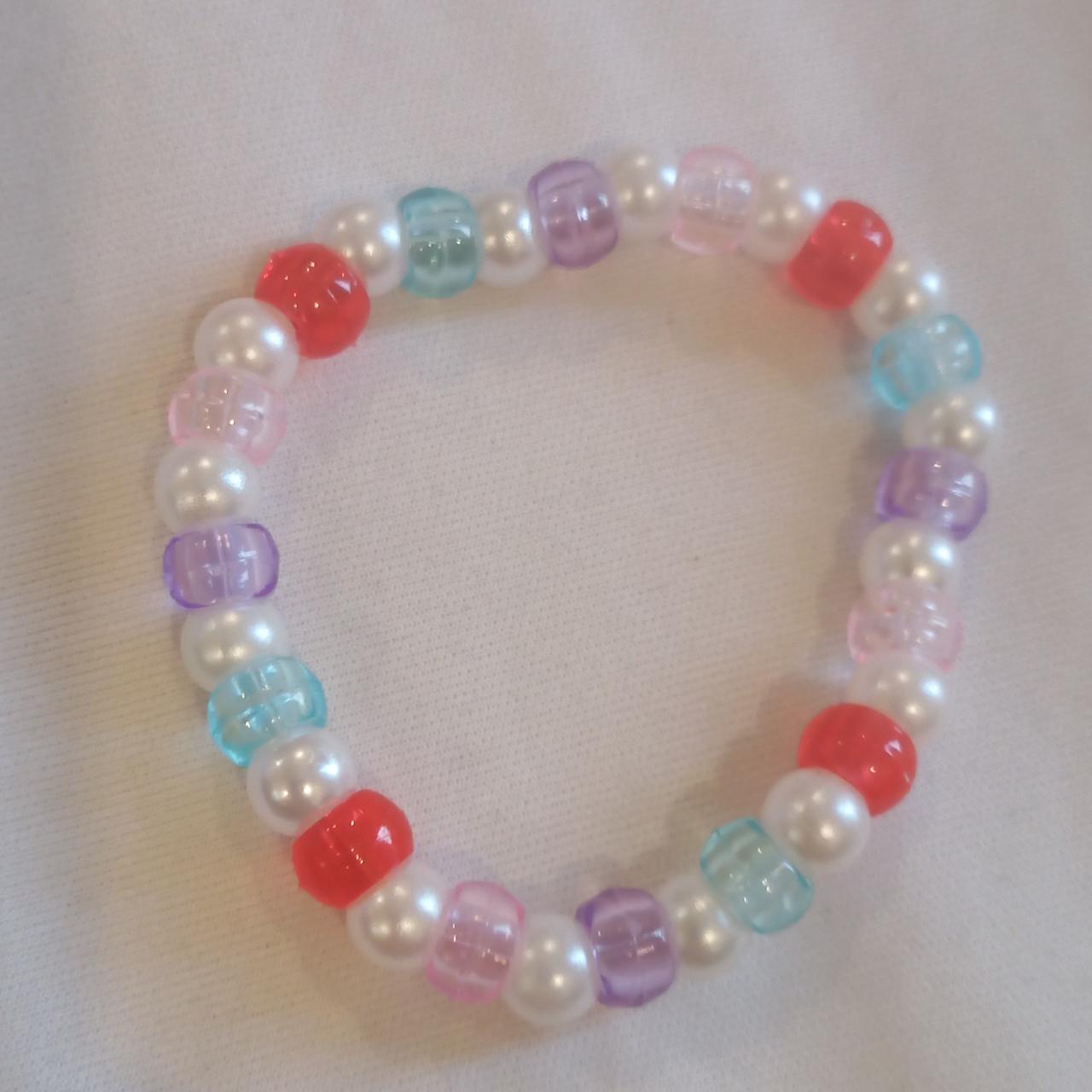 "Fruit jellies" inspired Kandi bead bracelet with... - Depop