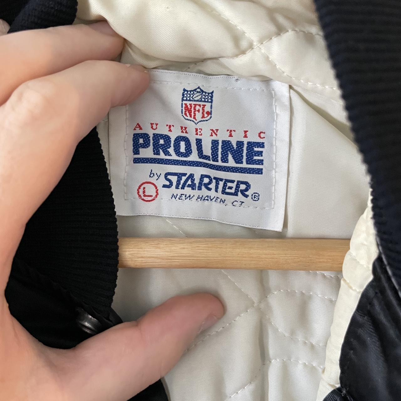 Vintage Raiders Starter Jacket 80s release Satin... - Depop