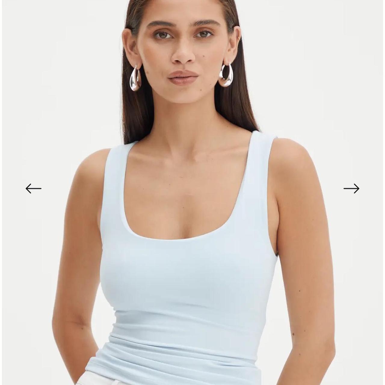 glassons supersoft square neck tank - never worn... - Depop