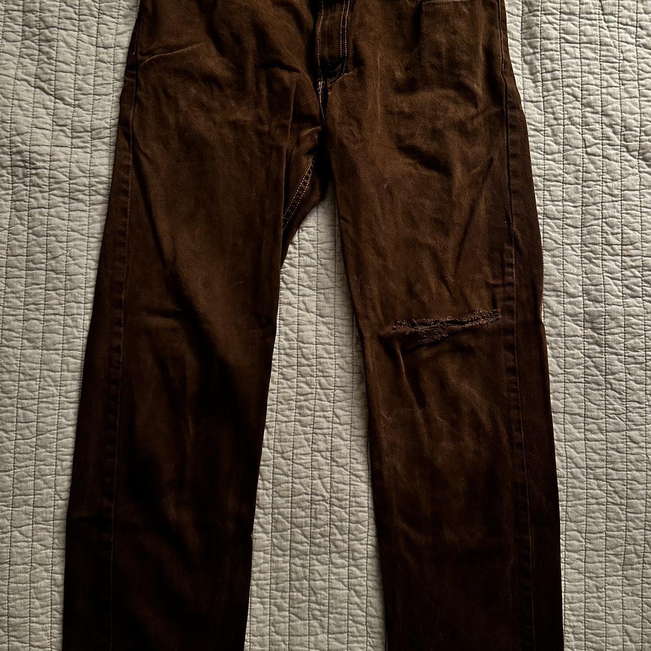 Brown Levi Jeans | Relaxed Fit 33/30 (Slightly... - Depop