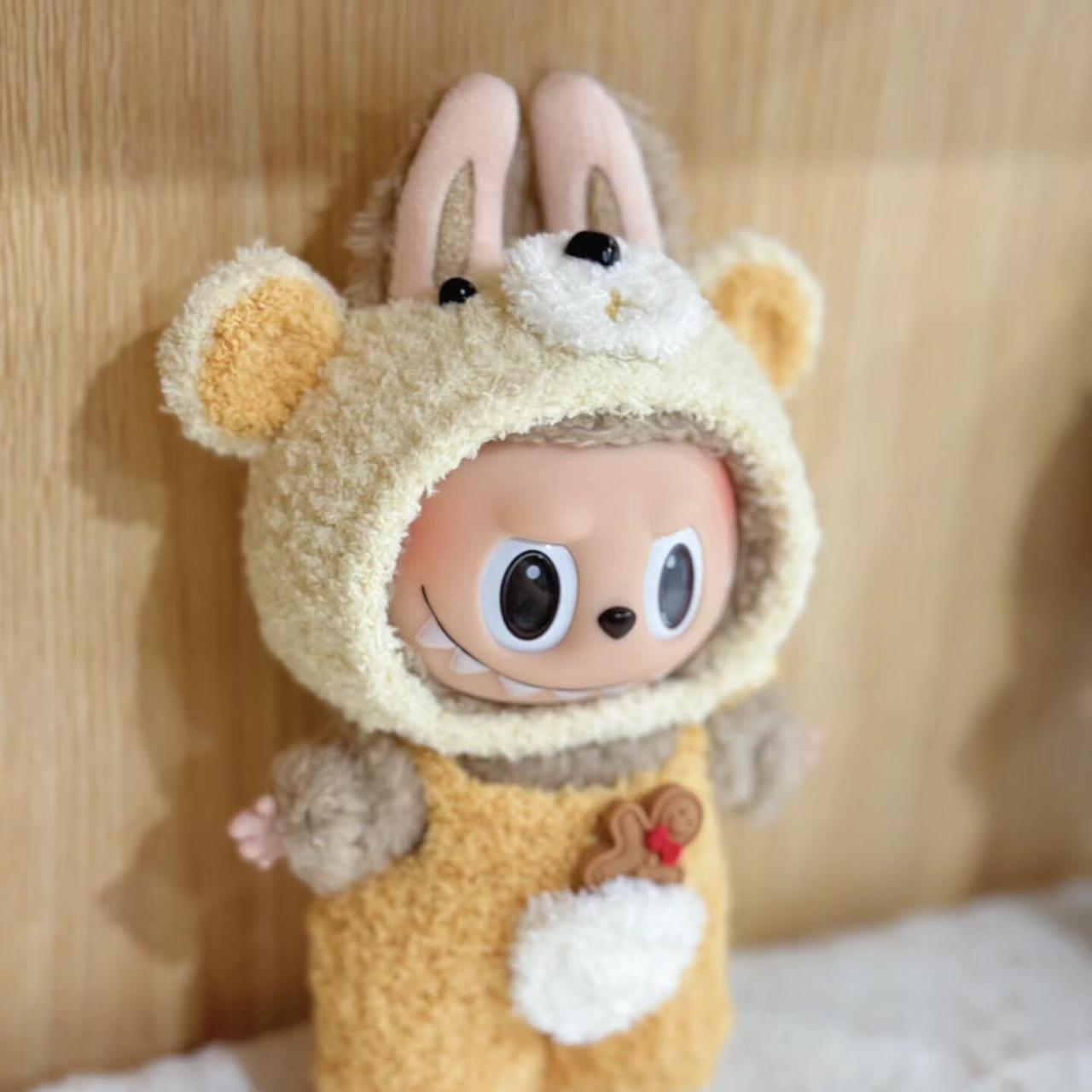 Labubu Dress in Yellow Bear Style with Gingerbread... - Depop