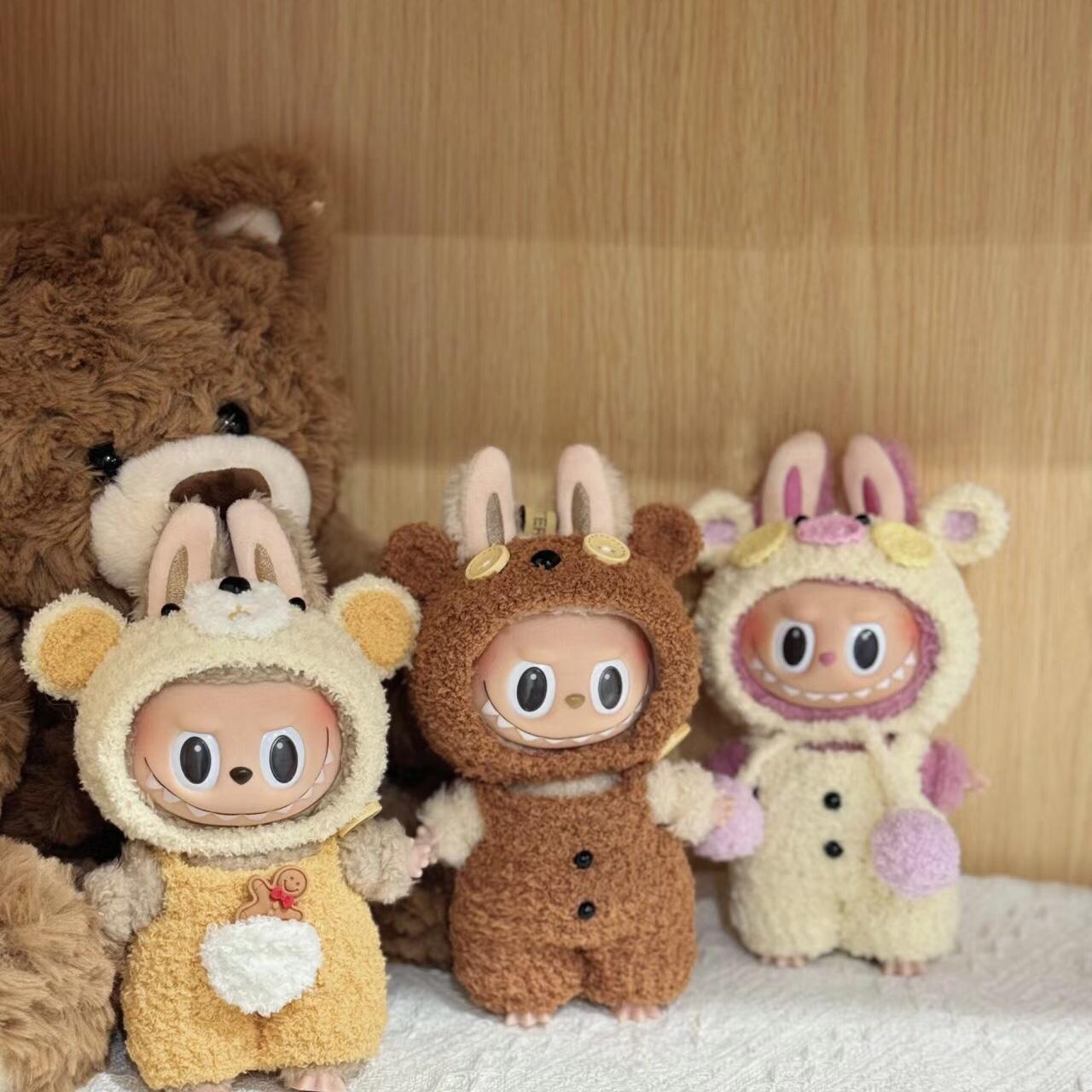 Labubu Dress in Yellow Bear Style with Gingerbread... - Depop