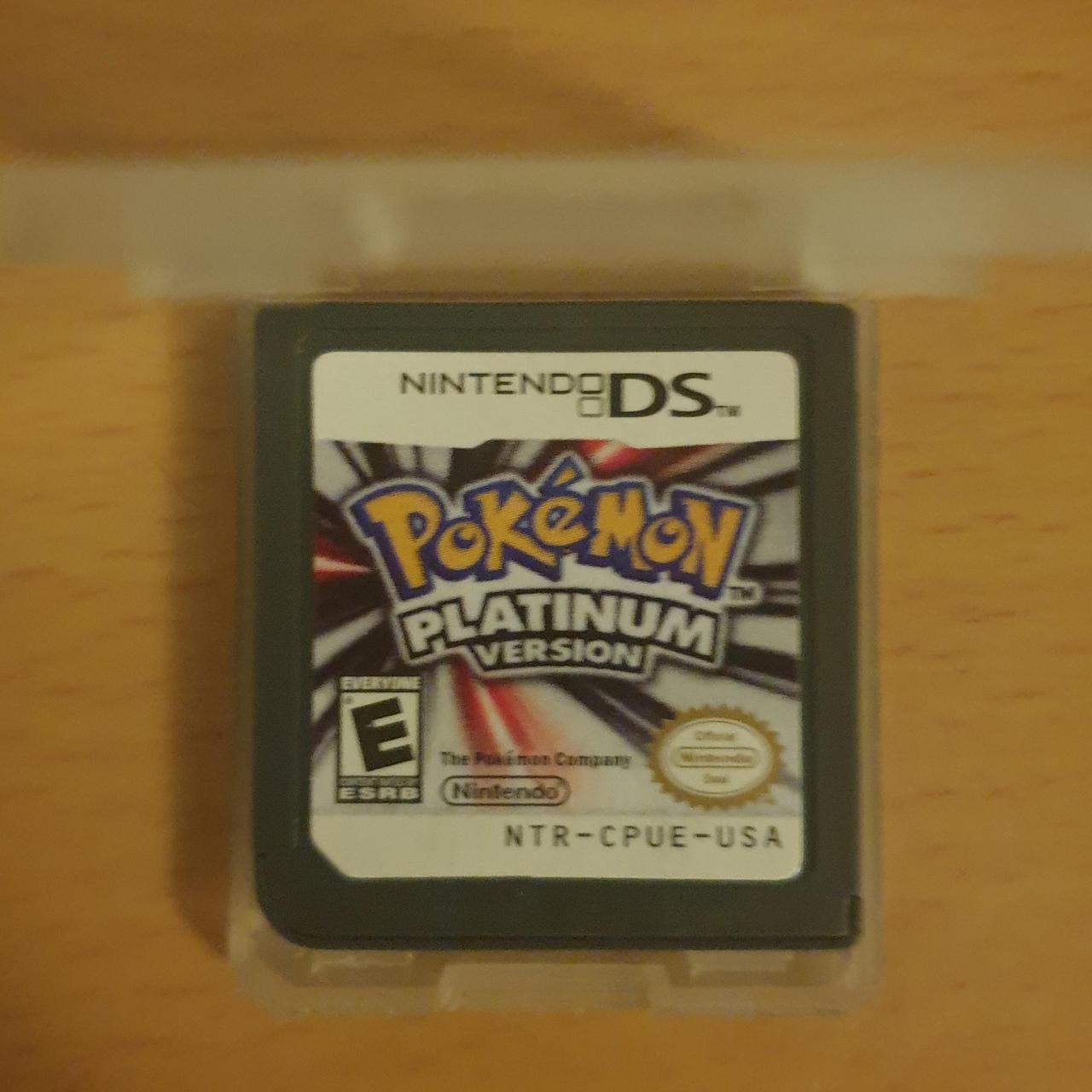 rare pokémon platinum ds game, flawless art on the... - Depop