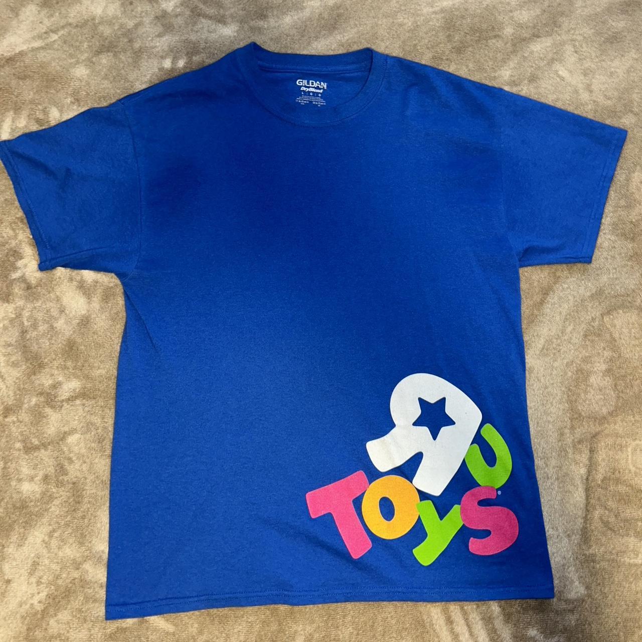Blue Toys R Us Employee Shirt Large - Depop