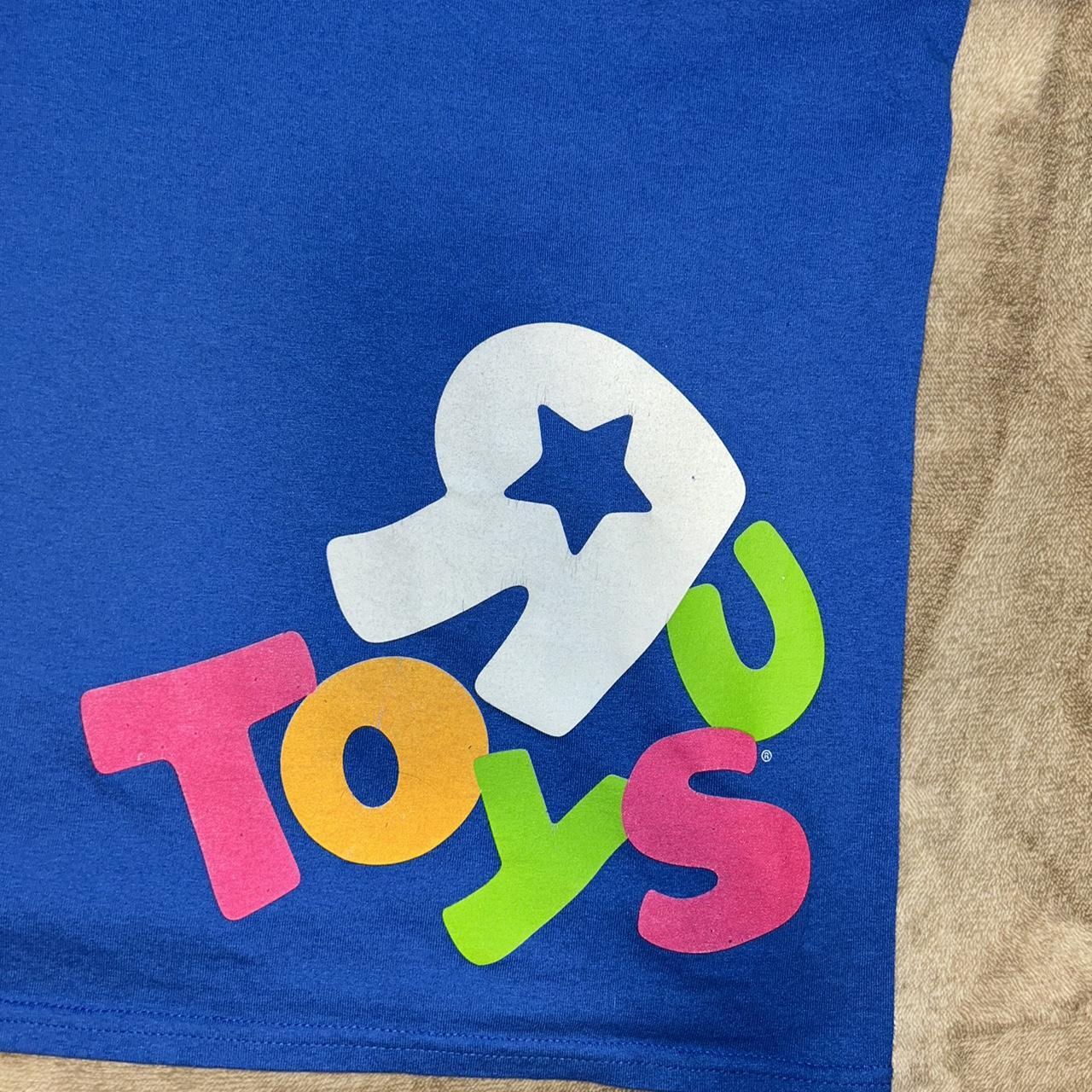 Blue Toys R Us Employee Shirt Large - Depop