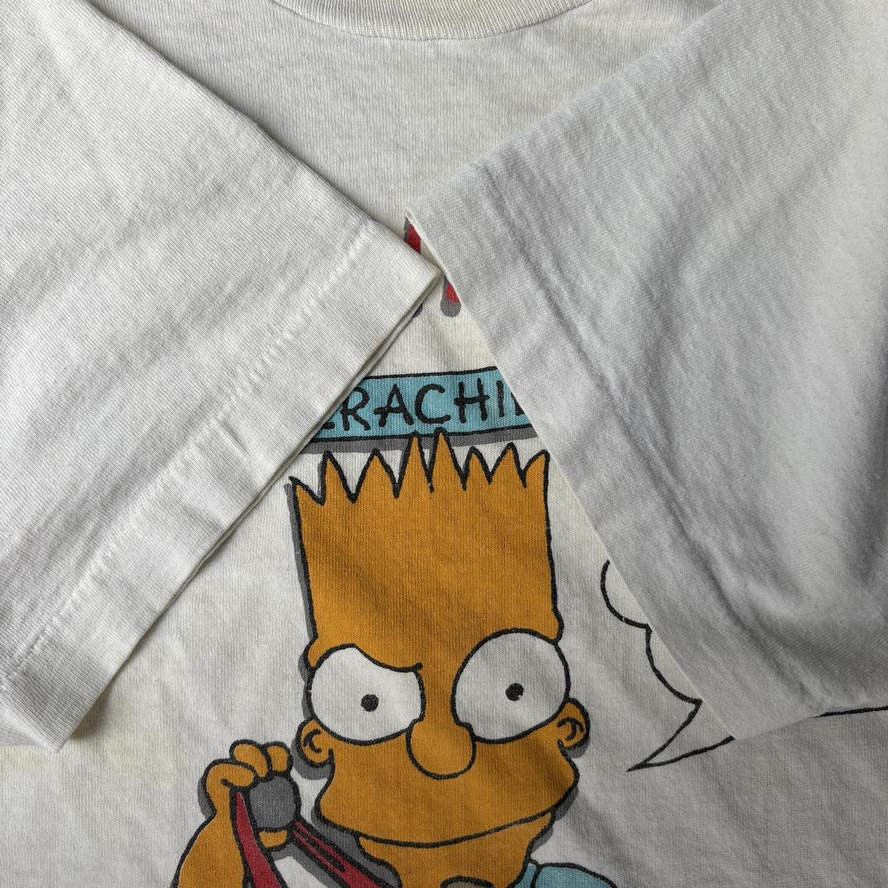 sick 90s bart simpson tee shirt single... | Depop