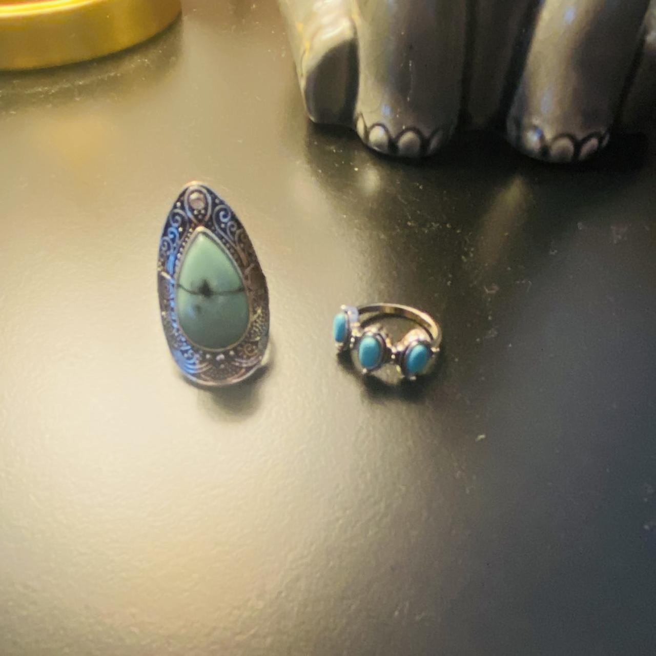 2 pc cute boho rings🌻🌿 - Depop