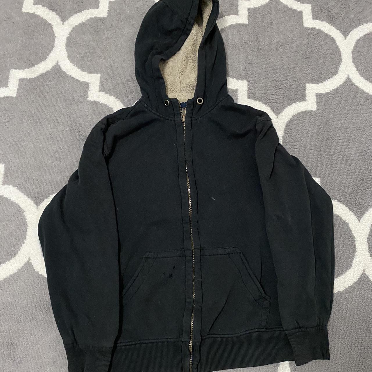 vintage faded glory zip up jacket size medium - Depop